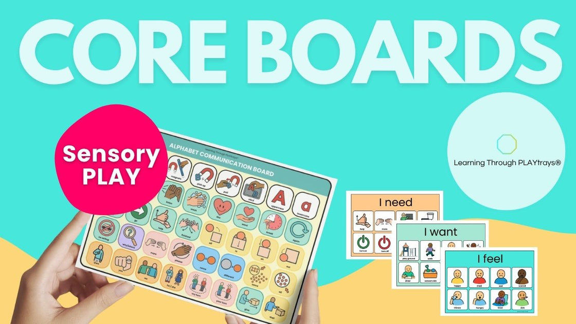 How to Use Core Communication Boards in Sensory Play – Learning Through ...