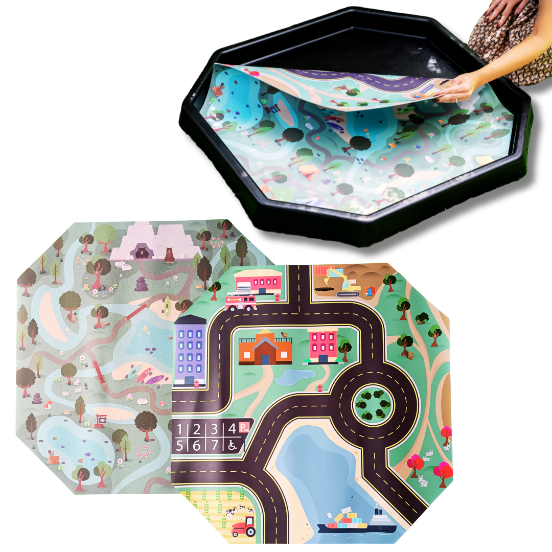 Tuff Tray Play Mat - Large Town & Park PLAYtray Insert – Learning ...