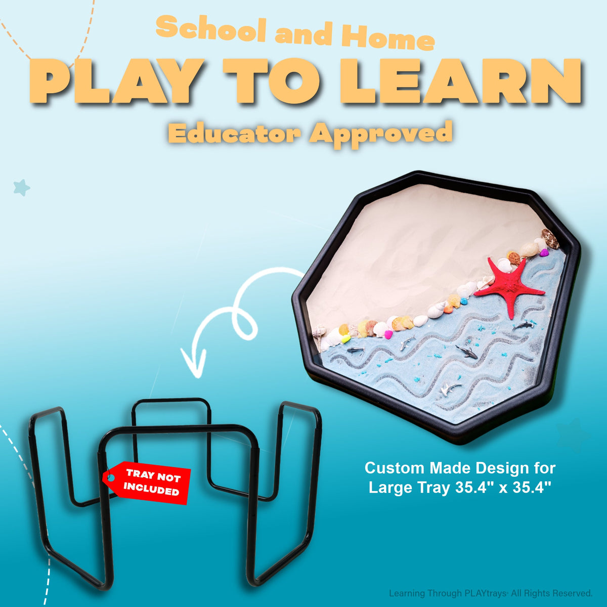 TUFF TRAY STAND (Large) - Learning Through PLAY trays sensory table ...