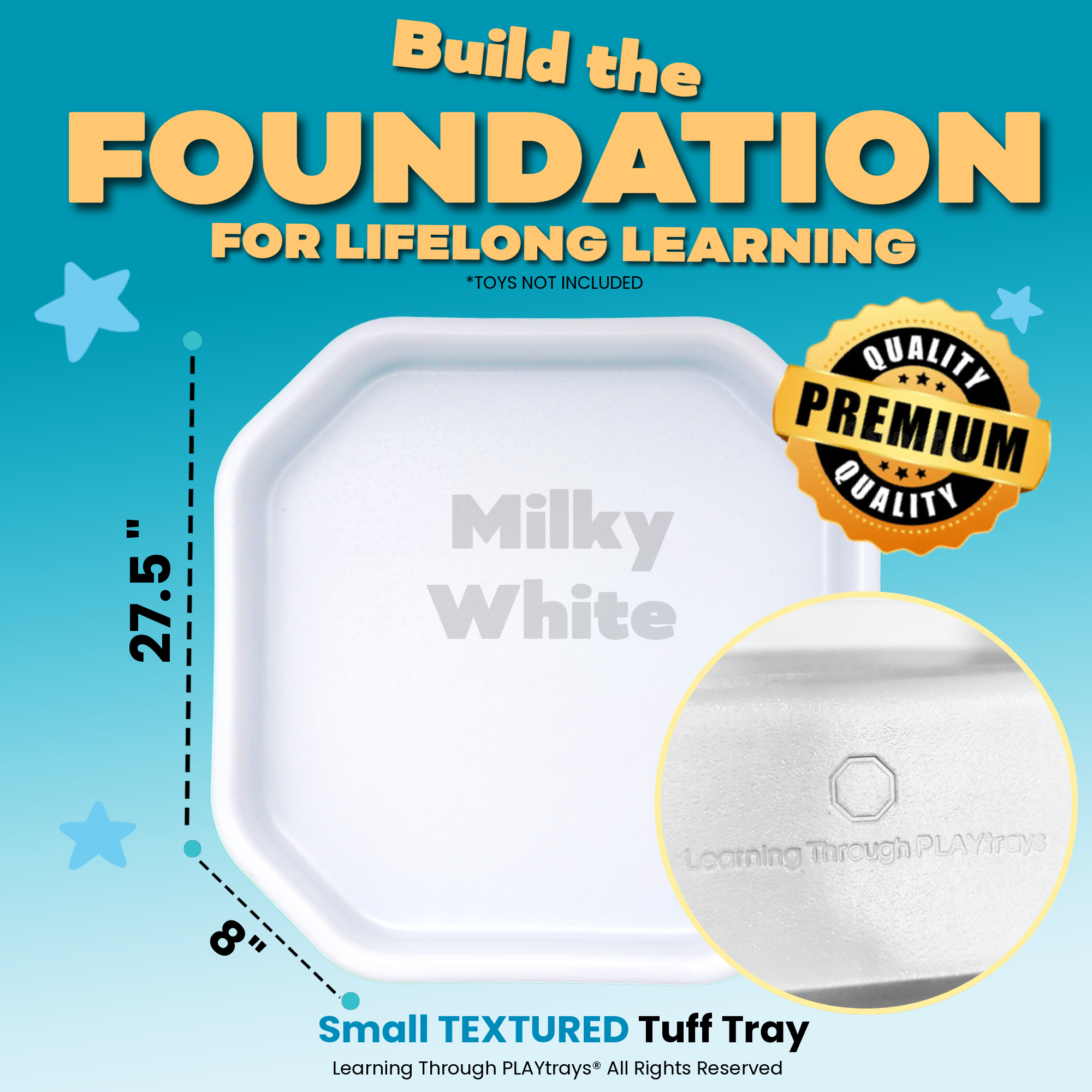 White Tuff Tray for Sensory Play | PLAYtray for Creative Activities ...